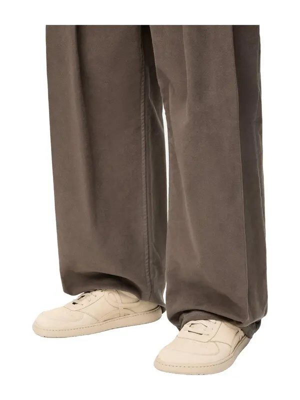 Loewe Jambo Suede Sneakers - Oat Milk