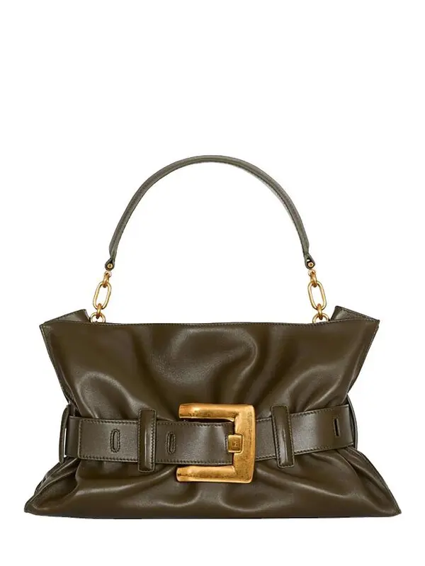 Balmain Medium Anthem Bag - Khaki