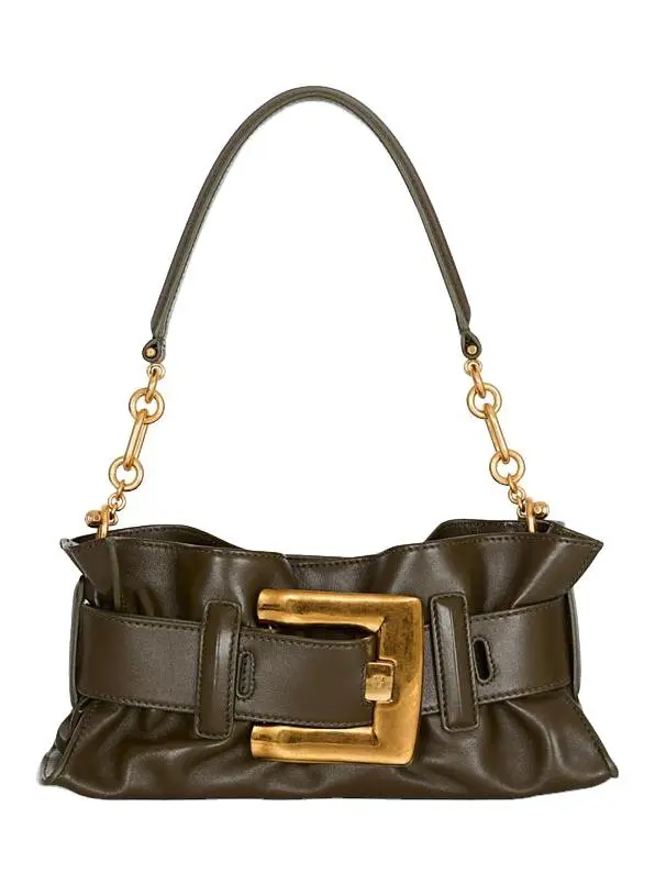 Balmain Mini Anthem Shoulder Bag - Khaki