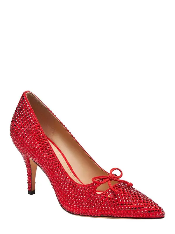 COACH Pump With Crystals - Bright Red