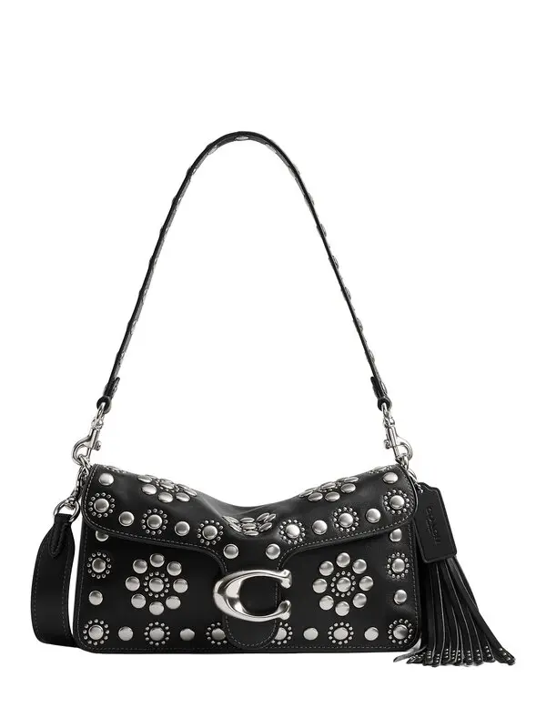Coach Tabby Shoulder Bag 26 With Western Rivets - Silver/black