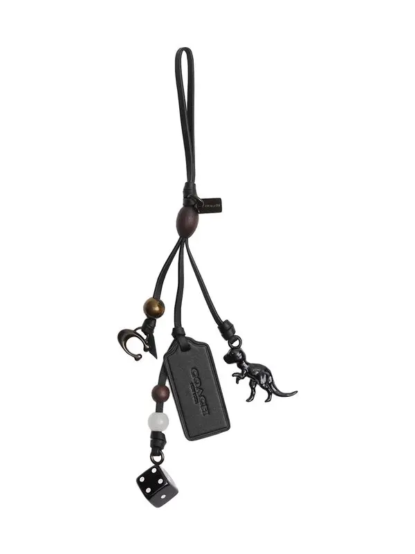 COACH Heritage Bag Charm - Black