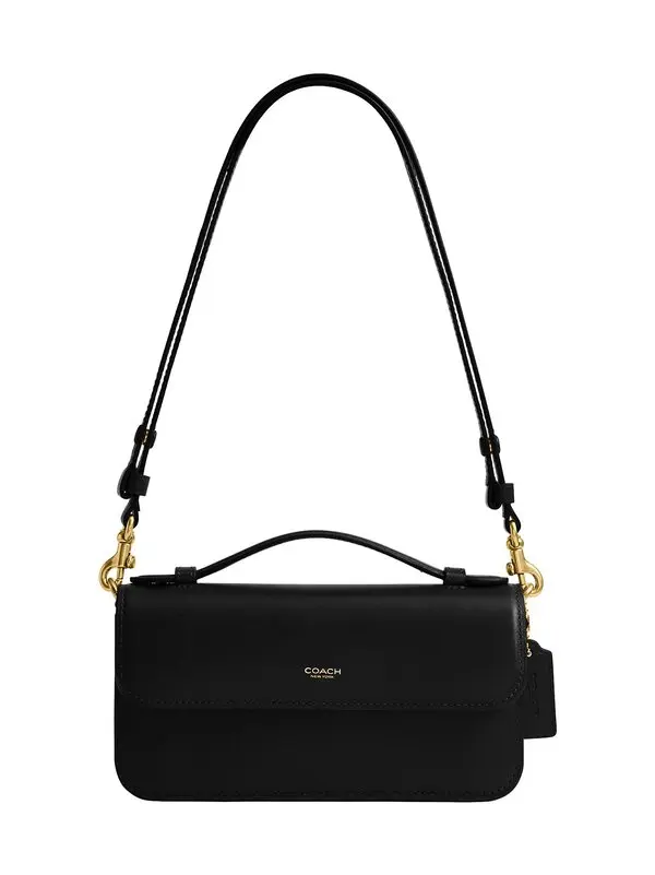 COACH Elora Top Handle Crossbody Bag - Brass/black