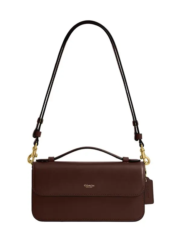 COACH Elora Top Handle Crossbody Bag - Brass/maple