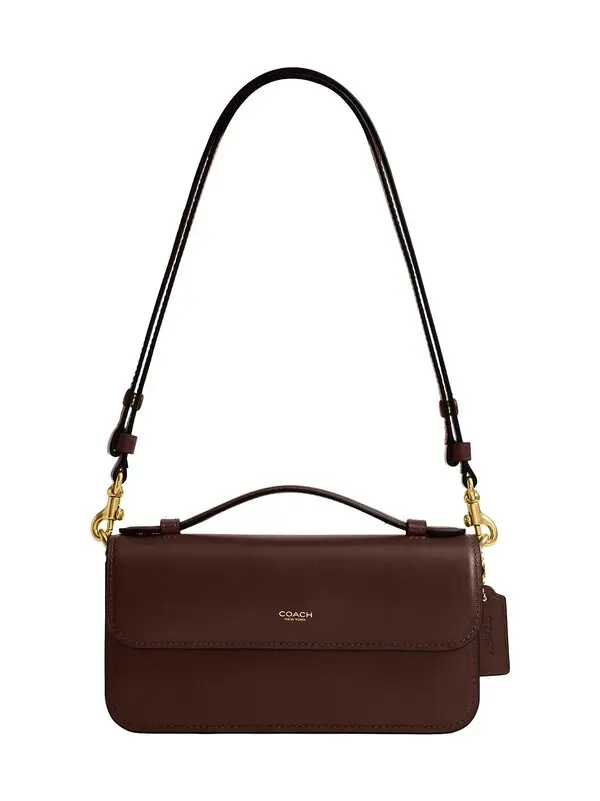 COACH Elora Top Handle Crossbody Bag - Brass/maple