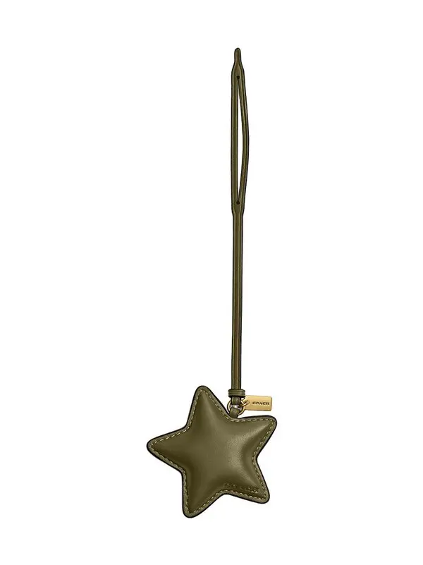 COACH Star Puffy Charm - Brass/olive