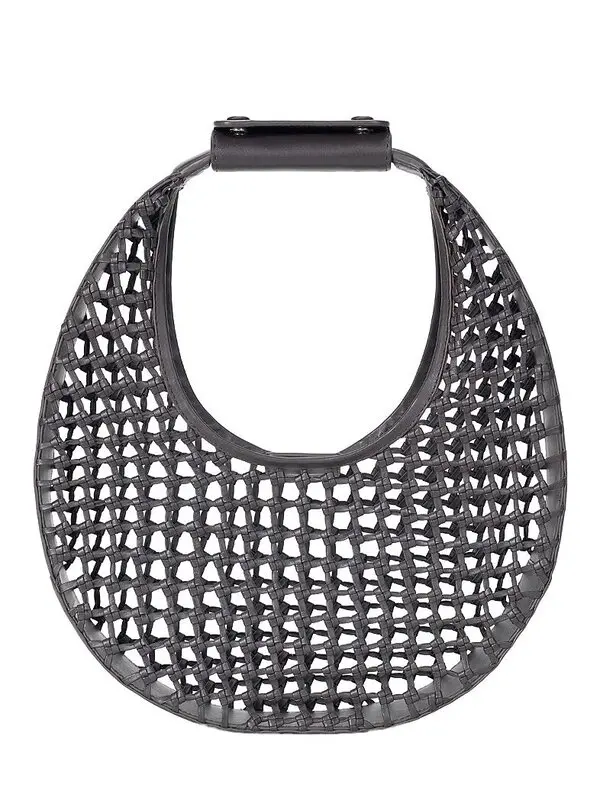 Staud Moon Hand-knotted Leather Tote - Espresso