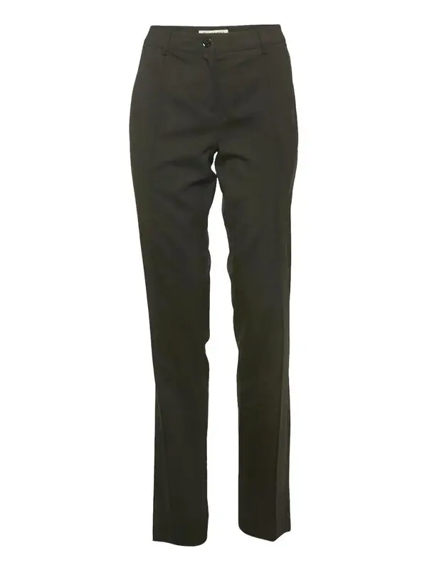 Burberry Front-crease Trousers - Black