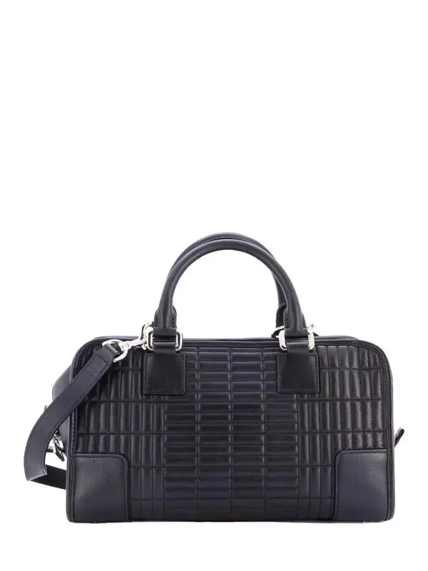 Loewe Amazona 28 Satchel Quilted Leather - Black