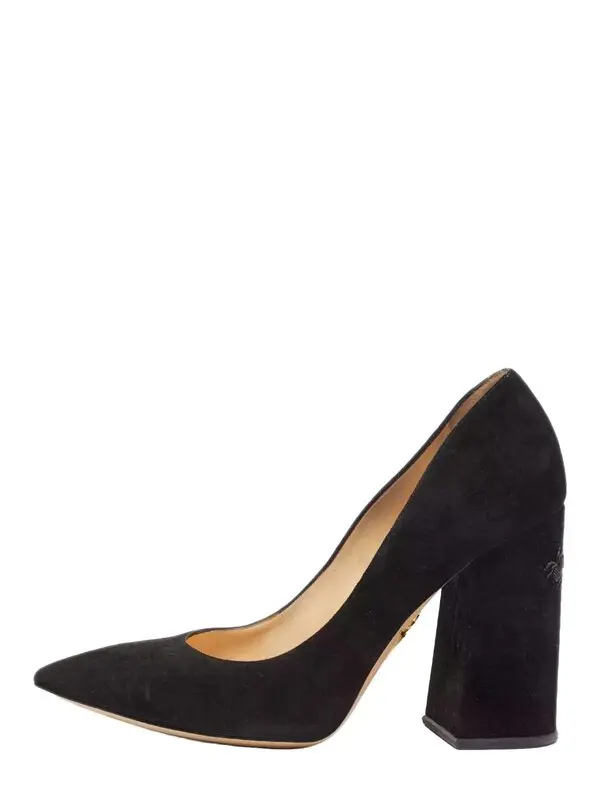 CHARLOTTE OLYMPIA 110mm Leather Heeled Pumps - Black