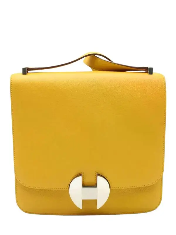 Hermès 2002 Evercolor Shoulder Bag - Yellow