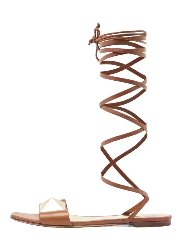 Valentino Garavani One Stud Sandals - Brown