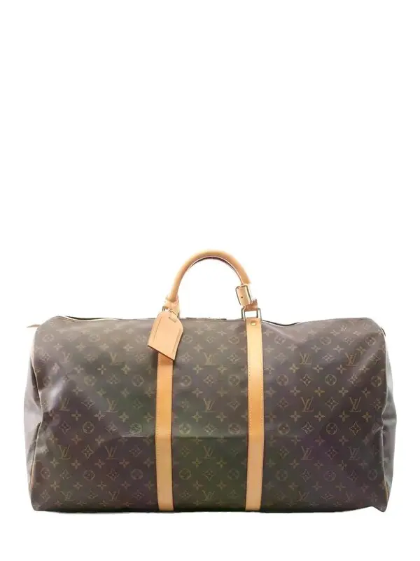 LOUIS VUITTON Keepall Bandoulière 60 Tote Bag - Brown