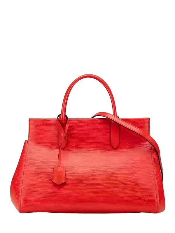 LOUIS VUITTON 2014 Epi Marly Mm Satchel - Red