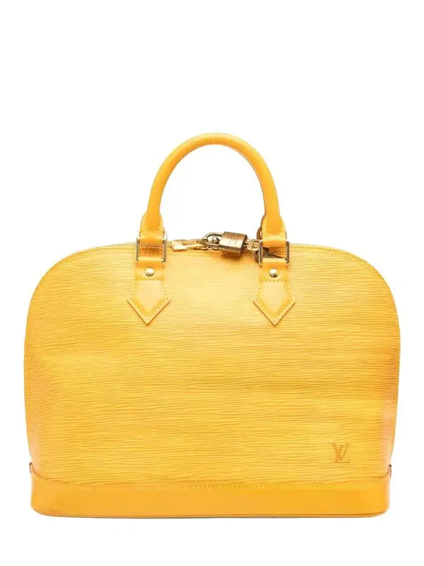 LOUIS VUITTON Epi Alma Pm Handbag - Yellow