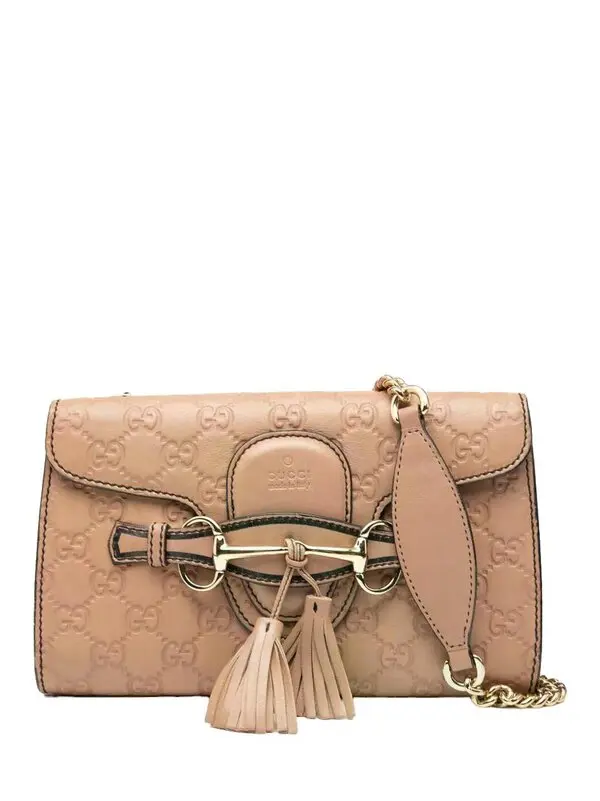 Gucci Small Sissima Emily Crossbody Bag - Brown