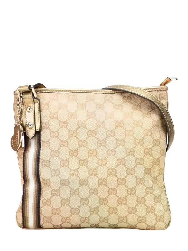 Gucci Gg Canvas Jolicoeur Crossbody Bag - Brown