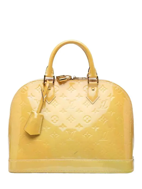LOUIS VUITTON 2015 Monogram Vernis Alma Pm Handbag - Brown