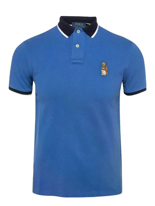 Polo Ralph Lauren Bear-motif Polo Shirt - Blue