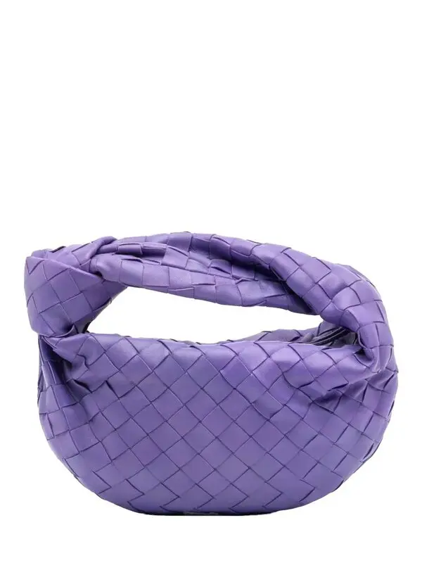 Bottega Veneta Mini Nappa Intrecciato Jodie Hobo Bag - Purple