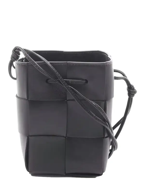 Bottega Veneta Mini Cassette Bucket Bag - Black