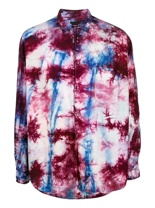 Comme Des Garçons 2000s Tie-dye Shirt - Purple