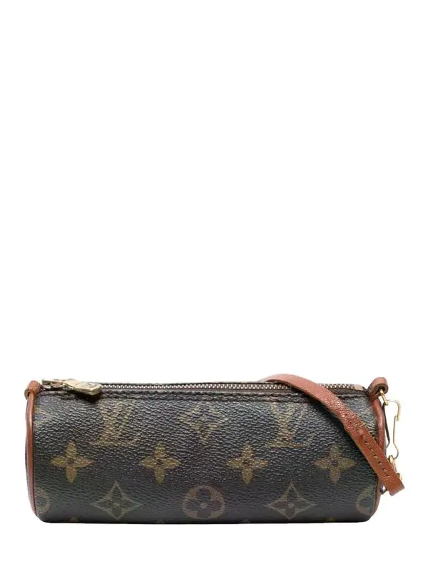 LOUIS VUITTON 1990-2025 Monogram Papillon Pochette - Brown