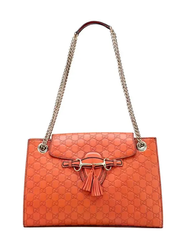 Gucci Large Sima Emily Shoulder Bag - Orange
