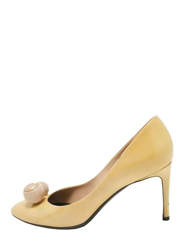 LOUIS VUITTON Logo-beads Pumps - Neutrals