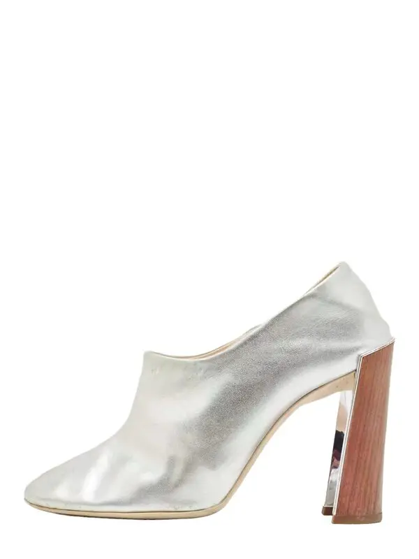 Stella McCartney Heeled Leather Pumps - Metallic