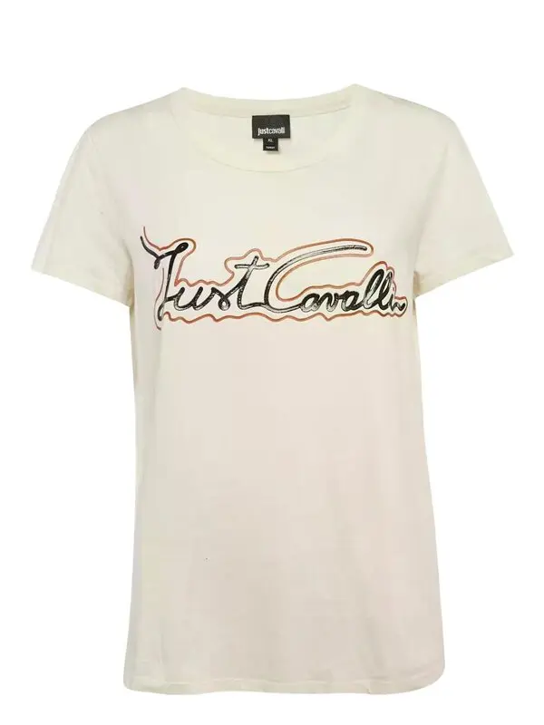 Just Cavalli 2024 Logo-print T-shirt - White