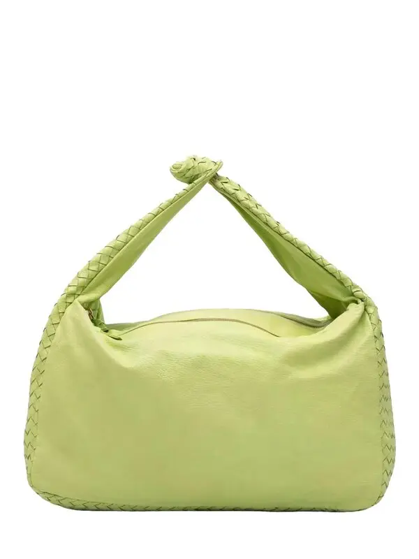 Bottega Veneta Nappa Intrecciato Knot Hobo Bag - Green