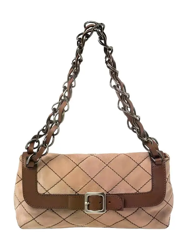 Moschino Quilted Shoulder Bag - Neutrals