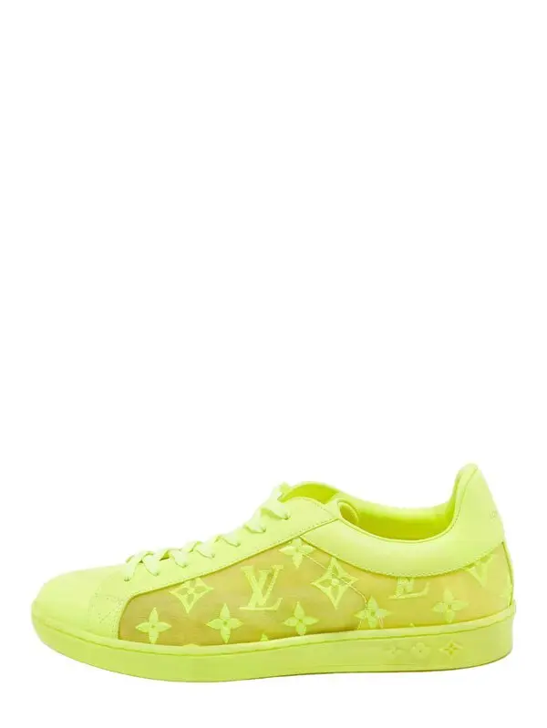 LOUIS VUITTON Leather Monogram Sneakers - Yellow