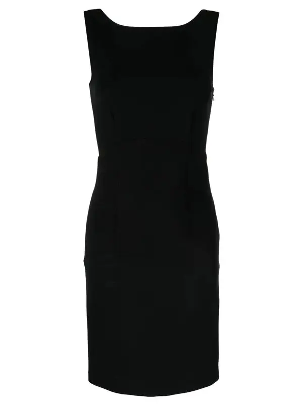 Prada Scoop-back Sleeveless Dress - Black