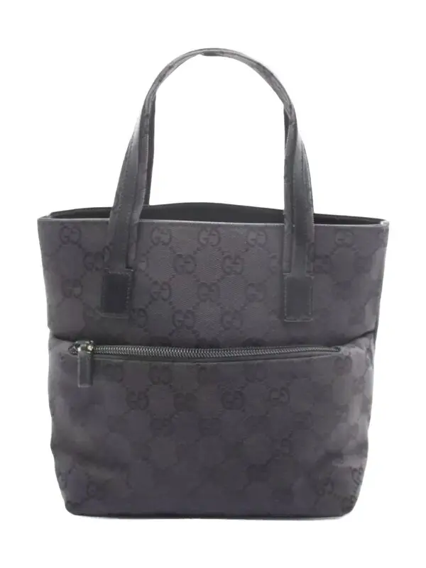 Gucci 2000's Gg-pattern Tote - Black