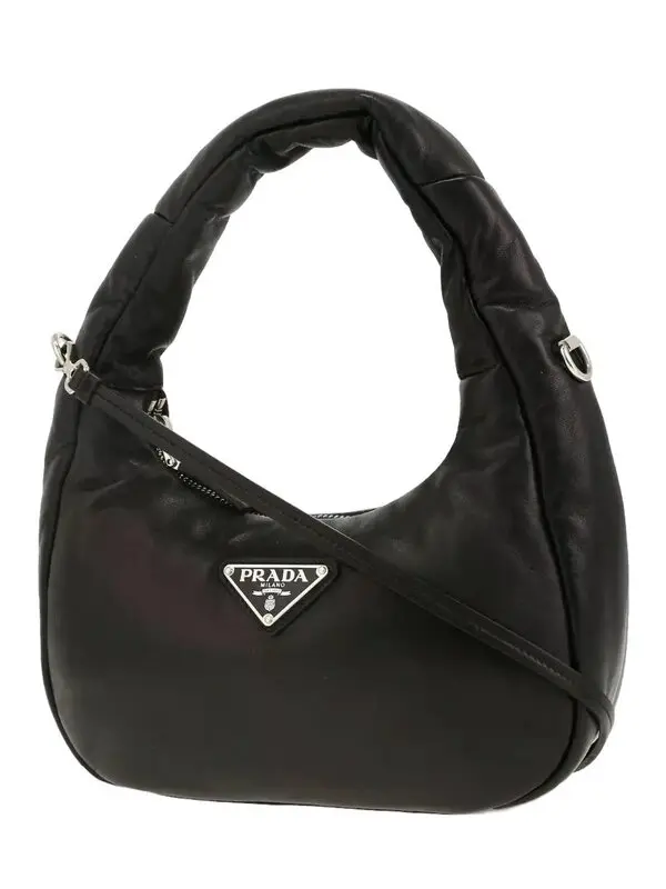 Prada Soft Shoulder Bag - Black