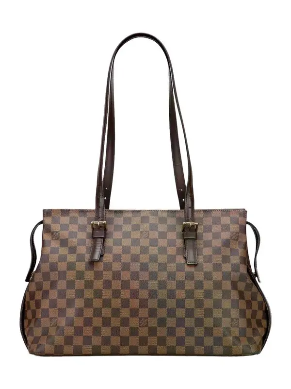 LOUIS VUITTON 2004 Damier Ebene Chelsea Shoulder Bag - Brown