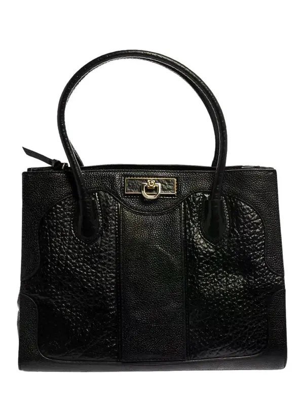 Dkny Textured-leather Tote Bag - Black