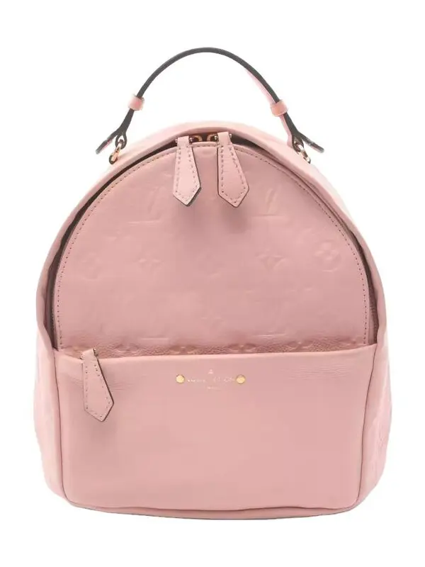 LOUIS VUITTON Sorbonne Monogram Empreinte Leather Backpack - Pink