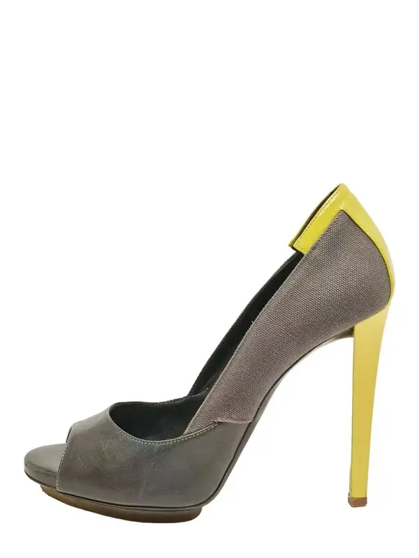 Balenciaga 120mm Peep-toe Pumps - Grey