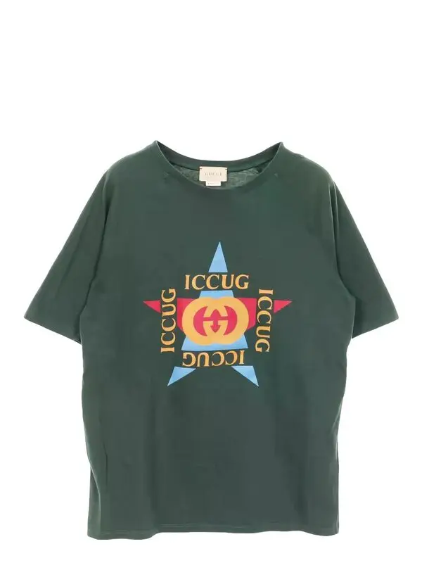 Gucci 2010 Interlocking G Star T-shirt - Green