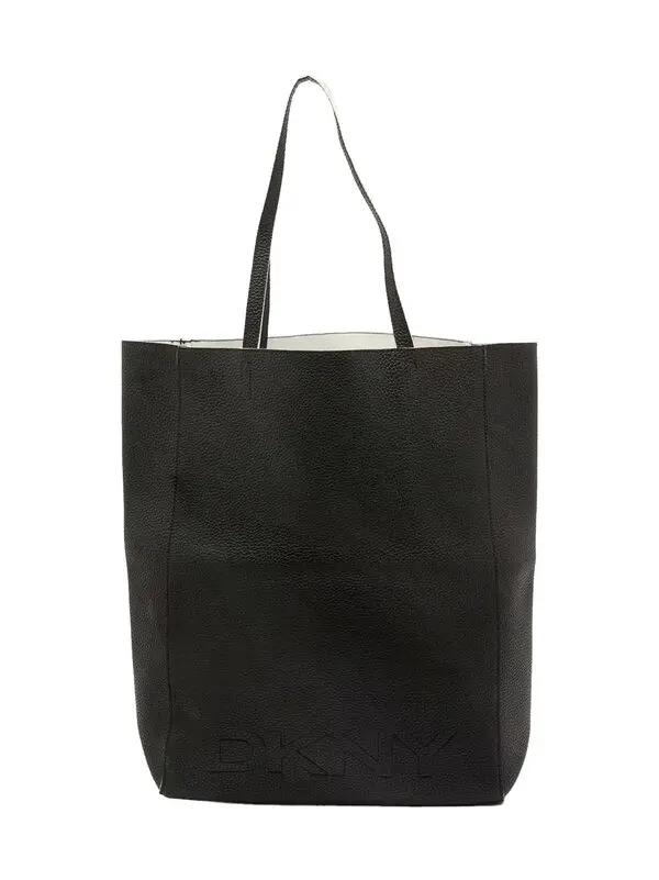 Dkny Textured Leather Tote Bag - Black