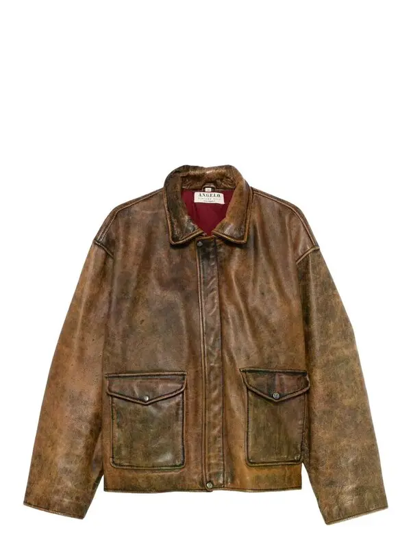 A.N.G.E.L.O. VINTAGE CULT 1990s Leather Jacket - Brown