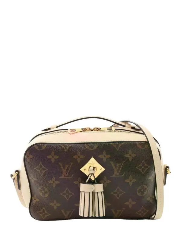 LOUIS VUITTON 2018 Saintonge Monogram Cross Body Bag - Brown