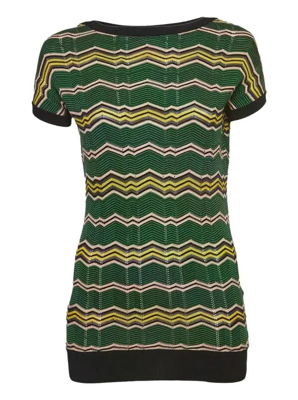 Missoni Zigzag-knit Top - Green
