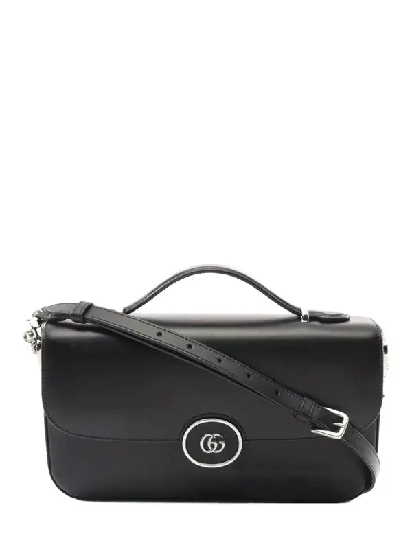 Gucci 2010s Double G Shoulder Bag - Black