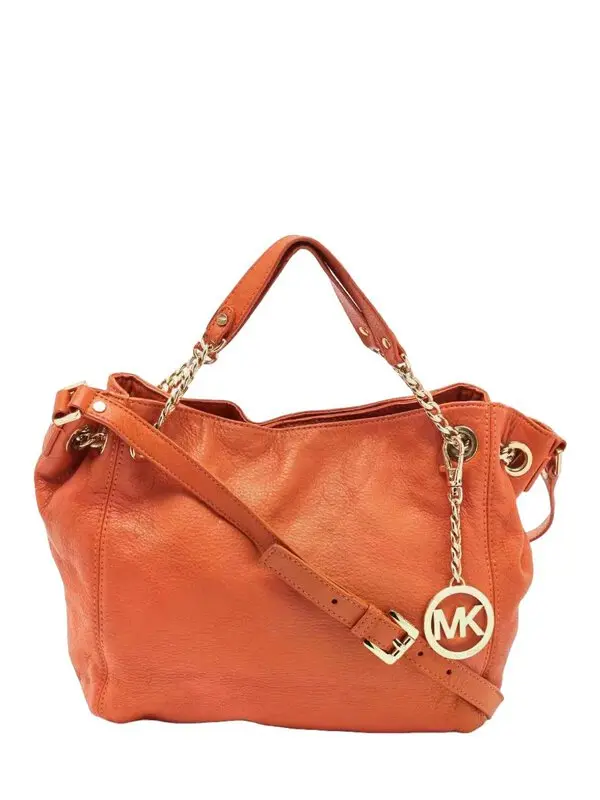 Michael Kors Leather Tote Bag - Orange