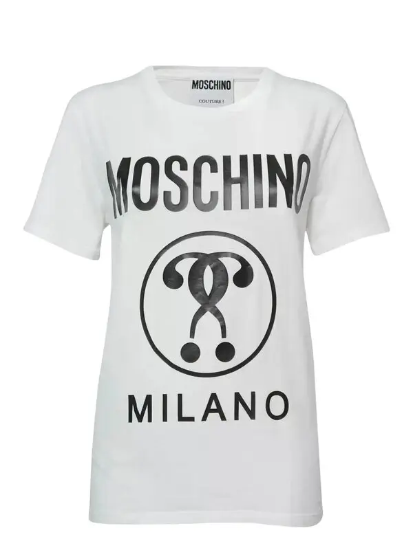 Moschino Cotton Crew Neck T-shirt - White