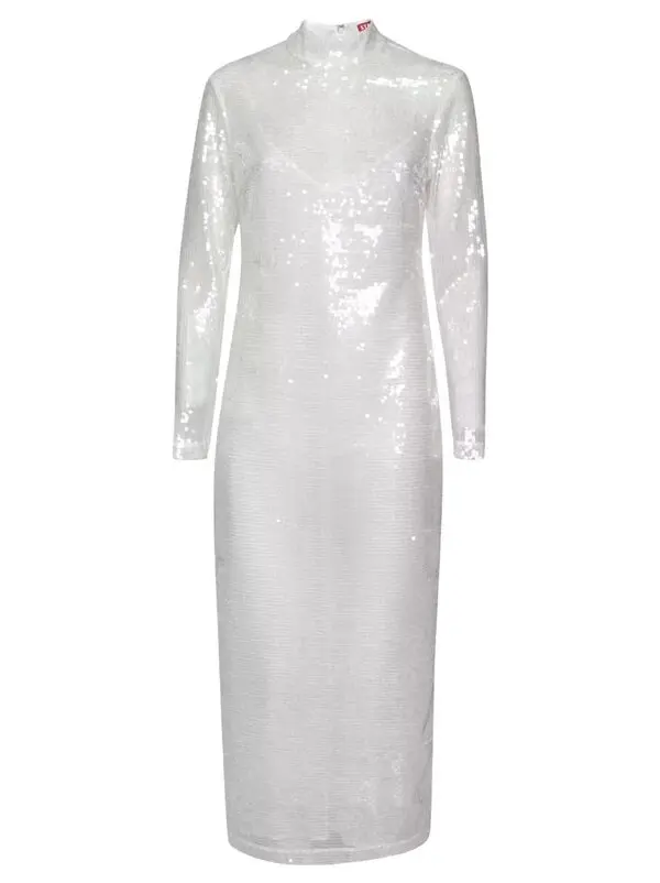 Staud Sequinned Dress - White